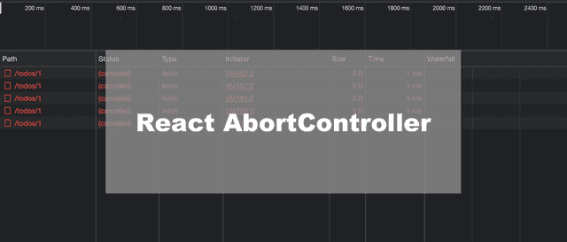 AbortController in React, cancel in function call | Ian Chu